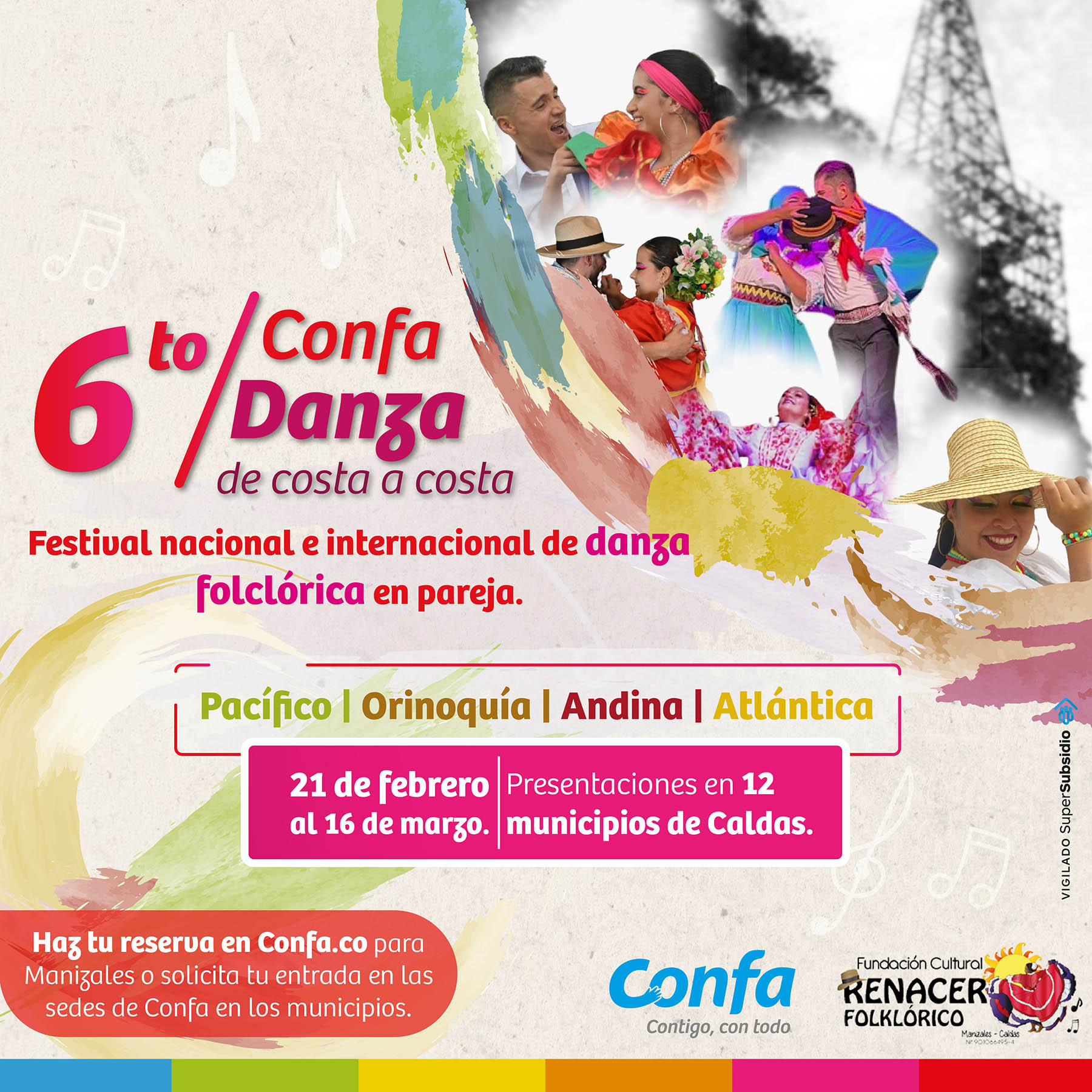 Confa Danza de Costa a Costa - Destino Caldas